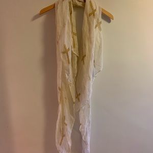 PacSun | Accessories | Pacsun Leopard Print White Scarf | Poshmark